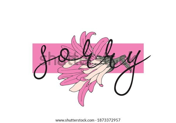 Im Sorry Banner Poster Postcard Placard Stock Vector (Royalty Free ...