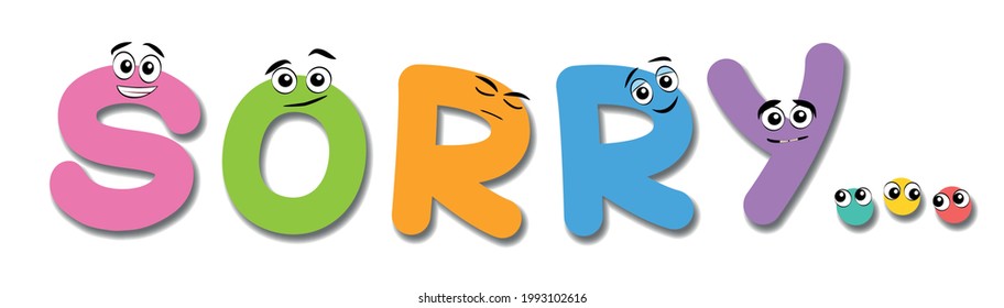 2,180 Sorry funny character Images, Stock Photos & Vectors | Shutterstock