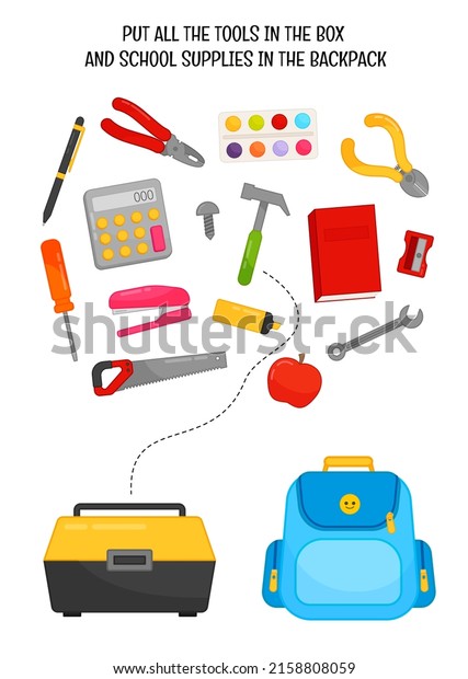Sorting Children Educational Game Activity Years Stock Vector (Royalty ...