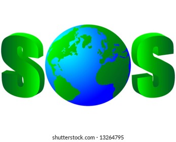 Sos Illustration Stock Vector (Royalty Free) 13264795 | Shutterstock