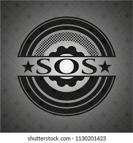 Sos Realistic Dark Emblem Stock Vector (Royalty Free) 1130201423 ...