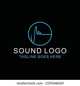 Sound Audio Logo Design Vector Music Stock Vector (Royalty Free ...