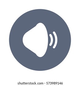 Sound Icon Flat Design Style Stock Vector (Royalty Free) 573989146 ...