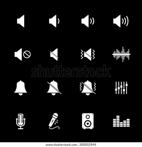 Sound Icon Music Sound Icon Vector Stock Vector (Royalty Free ...