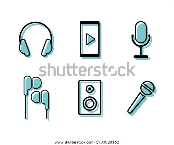 Sound Icon Set Vector Symbols On Stock Vector (Royalty Free) 1933028162 ...