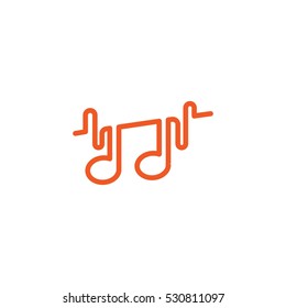 Sound Line Vector Logo Design Element Stock Vector (Royalty Free ...