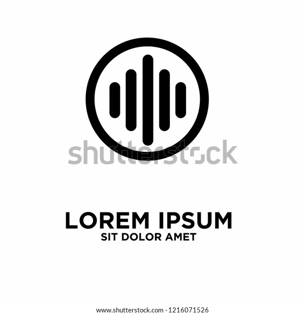 Sound Logo Icon Designs Vector Stock Vector (Royalty Free) 1216071526 ...
