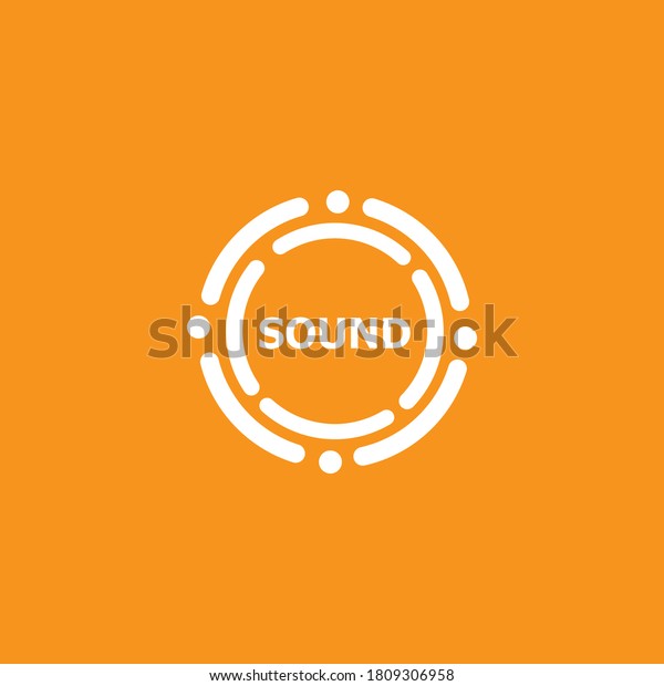 Sound Logo Minimalist Speaker Represent By Stock Vector (Royalty Free ...