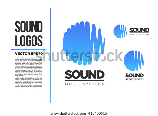 Sound Logo Vector Illustration Stock Vector (Royalty Free) 418400515
