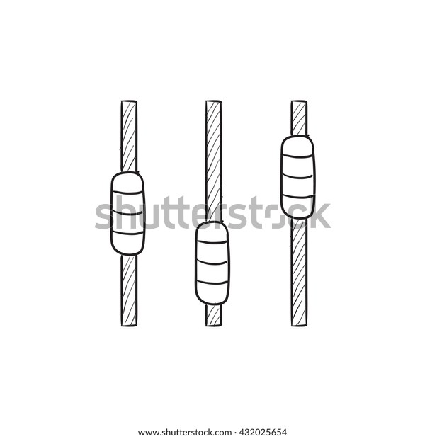 Sound Mixer Console Vector Sketch Icon Stock Vector (Royalty Free ...