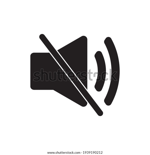 Sound Off Icon Vector Speaker Icon Stock Vector (Royalty Free ...