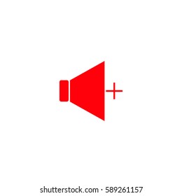 Sound Plus Icon Red Icon Stock Vector (Royalty Free) 589261157 ...