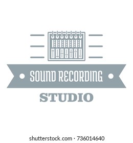 Sound Record Logo Simple Illustration Sound: vector de stock (libre de ...