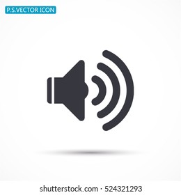 Sound Vector Icon Stock Vector (Royalty Free) 524321293 | Shutterstock