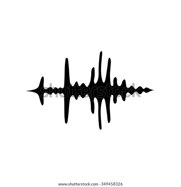 Sound Volume Wave Icon Stock Vector (Royalty Free) 349458326 | Shutterstock