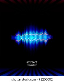 Sound Wave Abstract Vector Stock Vector (Royalty Free) 91200002 ...
