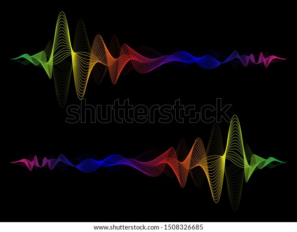 Sound Wave Design Template Concept Vector 库存矢量图（免版税）1508326685