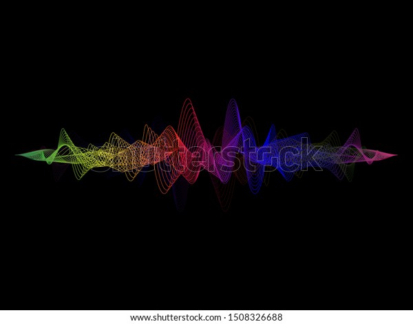 Sound Wave Design Template Concept Vector : image vectorielle de stock ...