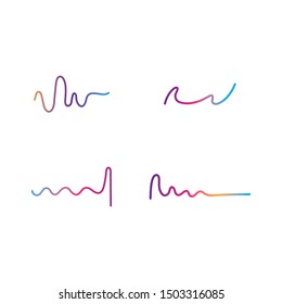 Sound Wave Graphic Design Template Vector Stock Vector (Royalty Free ...
