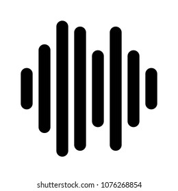 Sound Wave Icon Vector Simple Isolated Stock Vector (Royalty Free ...