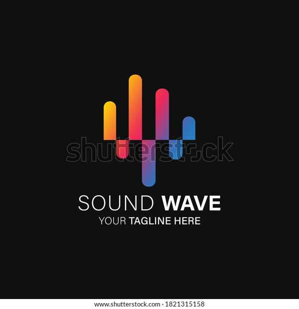 Sound Wave Line Logo Illustration Vector Stock Vector (Royalty Free ...