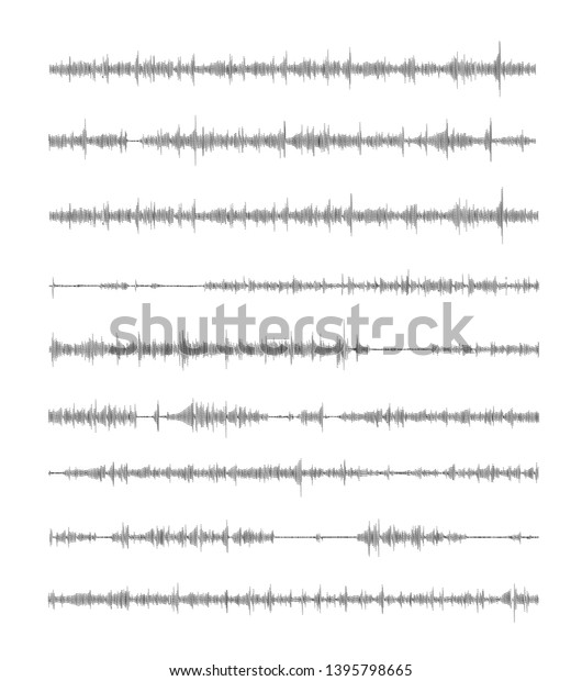 Sound Wave Linear Form Song Sound Stock Vector (Royalty Free ...