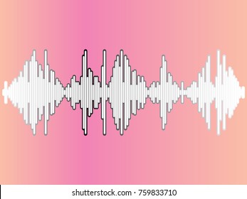 Sound Wave Musical Pulse Stock Vector (Royalty Free) 759833710 ...