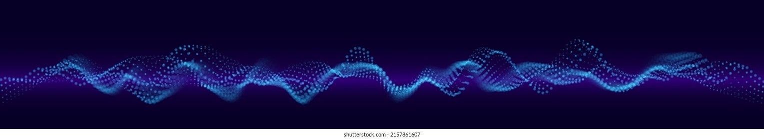 Sound Wave Particles Music Data Visualization Stock Vector (Royalty ...