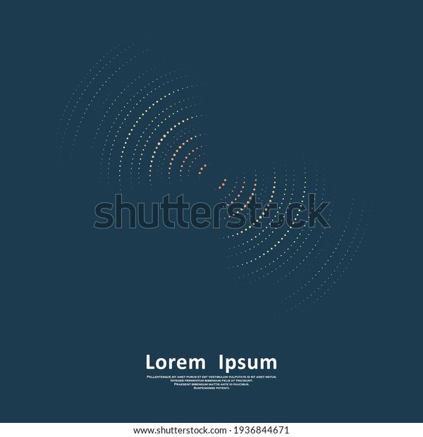 Sound Wave Poster Abstract Waves Particles Stock Vector (Royalty Free ...