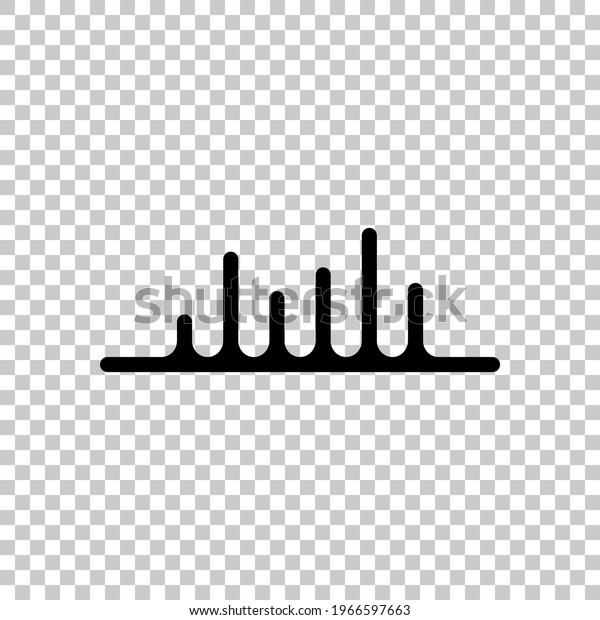 Sound Wave Simple Icon Black Editable Stock Vector (Royalty Free ...