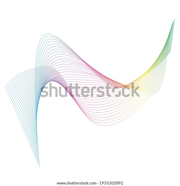 Sound Waves Line Vector Illustration Design Stock Vector (Royalty Free ...