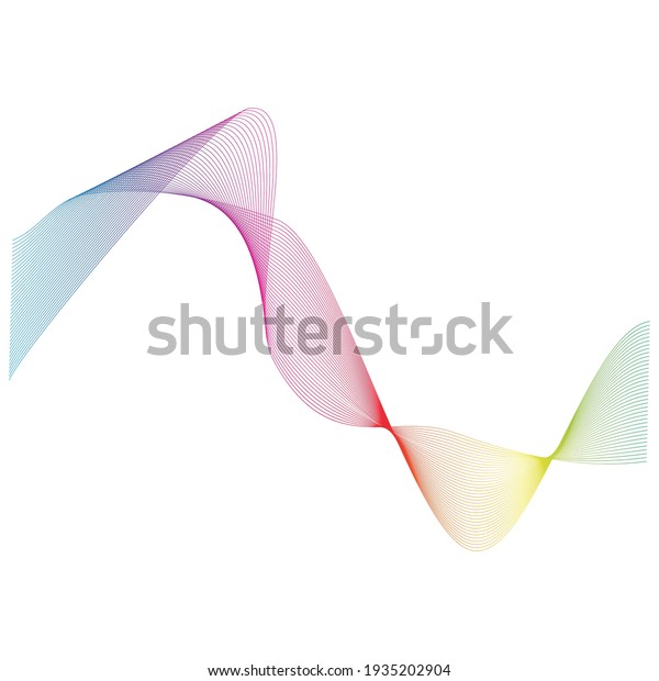 Sound Waves Line Vector Illustration Design Stock Vector (Royalty Free ...