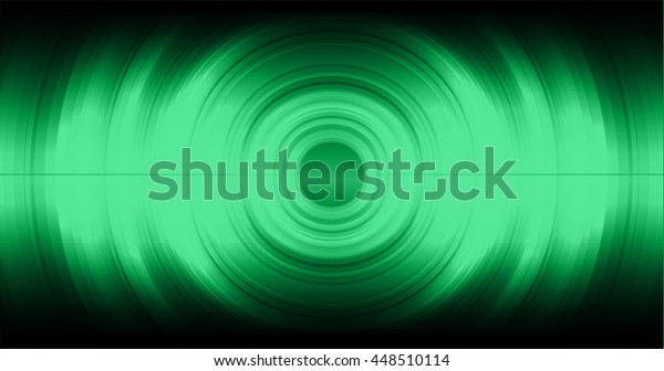 Sound Waves Oscillating Dark Green Light: เวกเตอร์สต็อก (ปลอดค่า ...