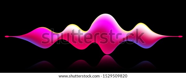 Sound Waves Oscillating Motion Sound Radio Stock Vector (Royalty Free ...