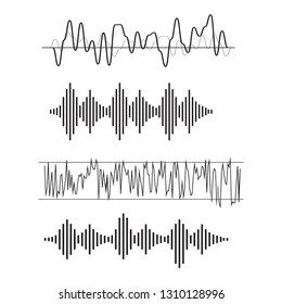 Sound Waves Vector Sound Waves Sign Stock Vector (Royalty Free) 759326344