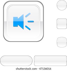 Sound White Buttons Vector Illustration Stock Vector (Royalty Free ...