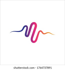 Soundwave Illustration Logo Vector Icon Templates Stock Vector (Royalty ...