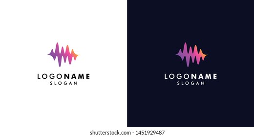 Soundwave Logo Design Concept Ready Use Stock Vector (Royalty Free ...