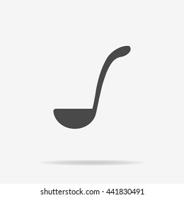 Soup Ladle Icon Vector Concept Illustration Stock Vector (Royalty Free ...