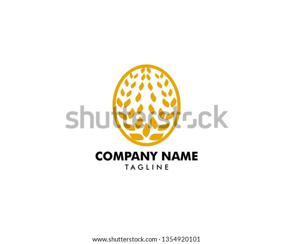 Sourdough Bread Logo Design Stock Vector (Royalty Free) 1354920101