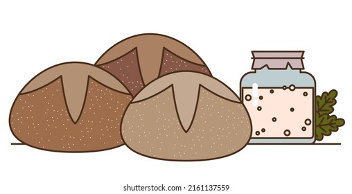 1,127 Sourdough Stock Vectors, Images & Vector Art | Shutterstock