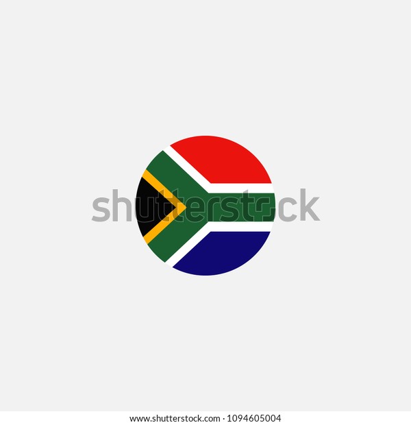 South Africa Circle Flag Vector Illustration Stock Vector (Royalty Free ...