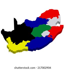 South Africa Map Countries: เวกเตอร์สต็อก (ปลอดค่าลิขสิทธิ์) 217002892 ...