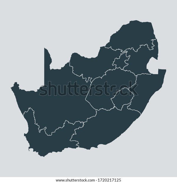 South Africa Map Vector Isolated On Stock Vector (Royalty Free ...