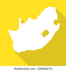 Orange Gradient South Africa Map Detailed Stock Illustration 9071524