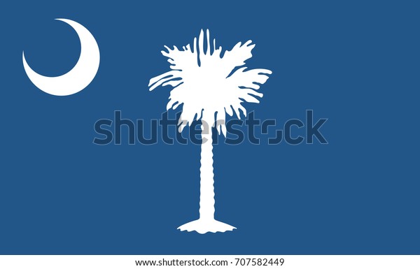 South Carolina State Flag Vector Illustration Stock Vector (Royalty ...