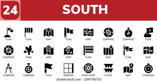 Collection Icon Set 10 Filled Collection Stock Vector (Royalty Free ...