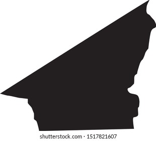 Southampton County Map State Virginia Stock Vector (Royalty Free ...