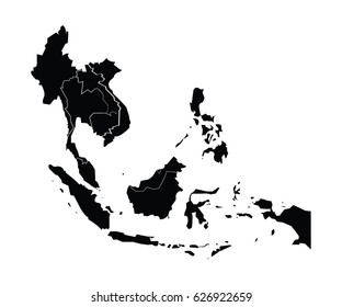 Southeast Asia Stock Vector Royalty Free 626922659 Shutterstock