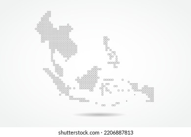 Southeast Asia Map World Map Vector Stock Vector (Royalty Free ...